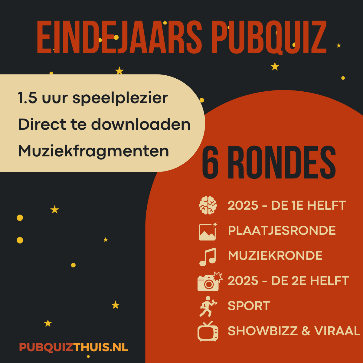 Algemene kennis PubQuiz vragen | 2025 editie – PubQuizThuis.nl